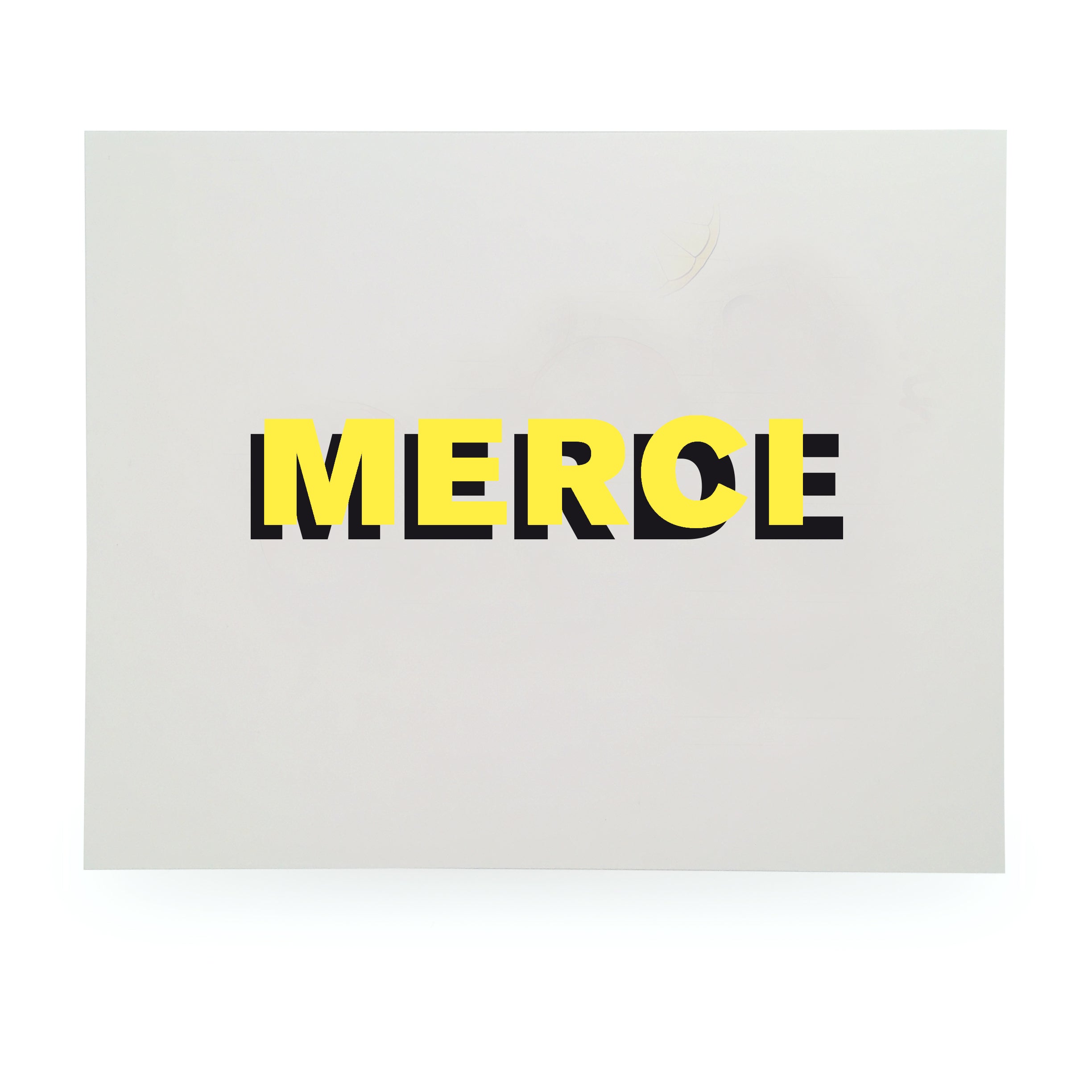 poster MERCI/MERDE – SUPEREDITIONS